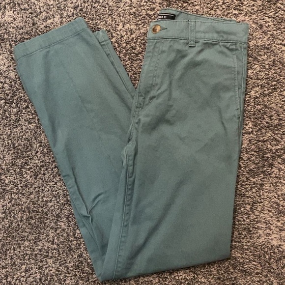 Forever 21 | Pants | Light Forest Colored Wide Legged Cargo Pants For ...